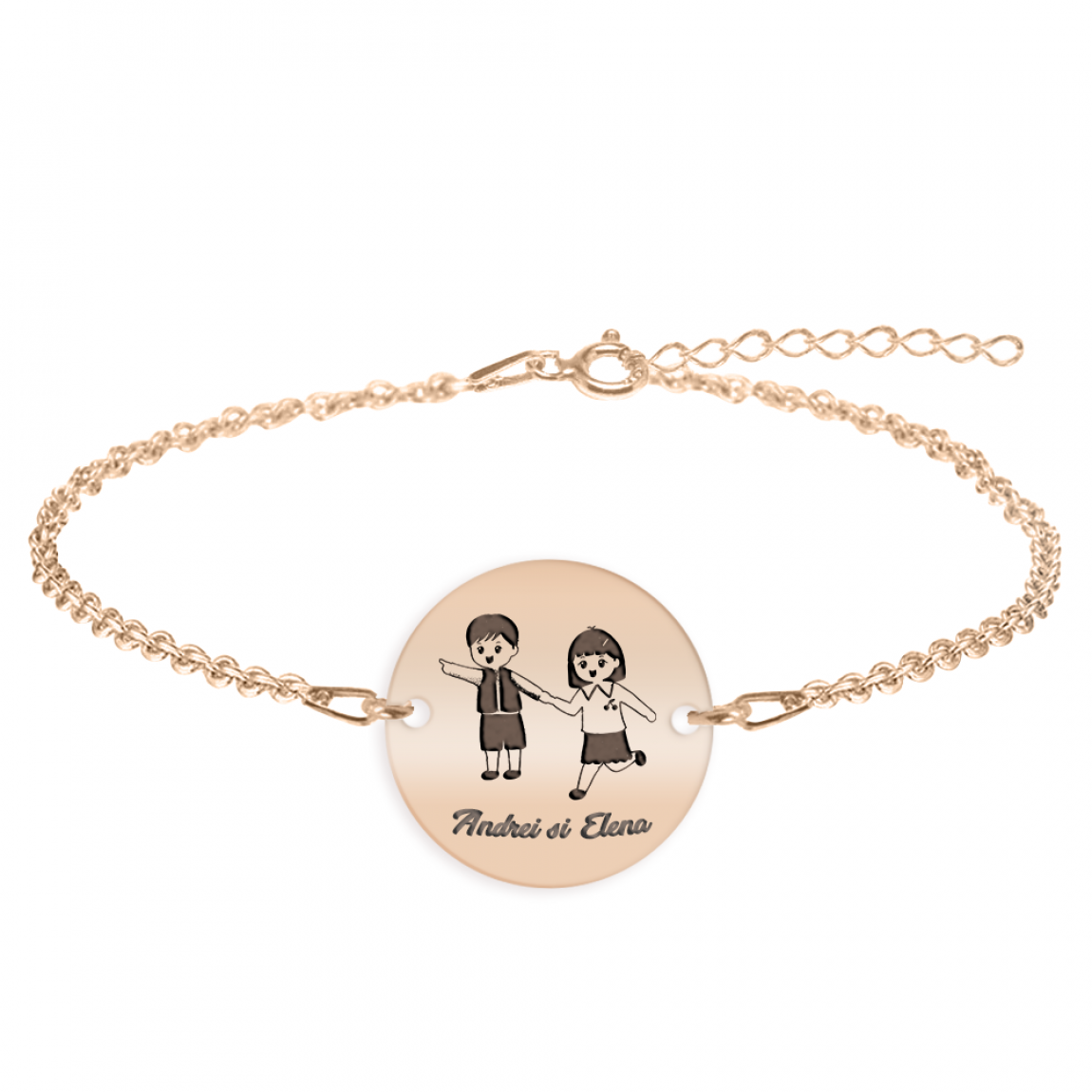 Best Friends - Bratara personalizata prieteni din argint 925 placat cu ...
