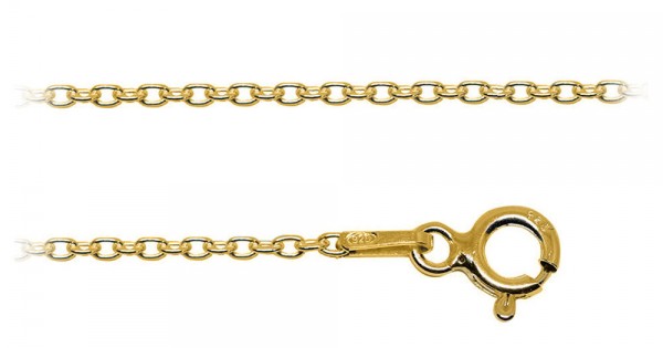 Lantisor din argint 925 placat cu aur galben 24K - Cable