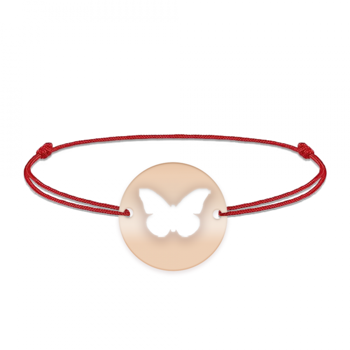 Lolo - Bratara personalizata snur cu fluturas decupat din argint 925 ...